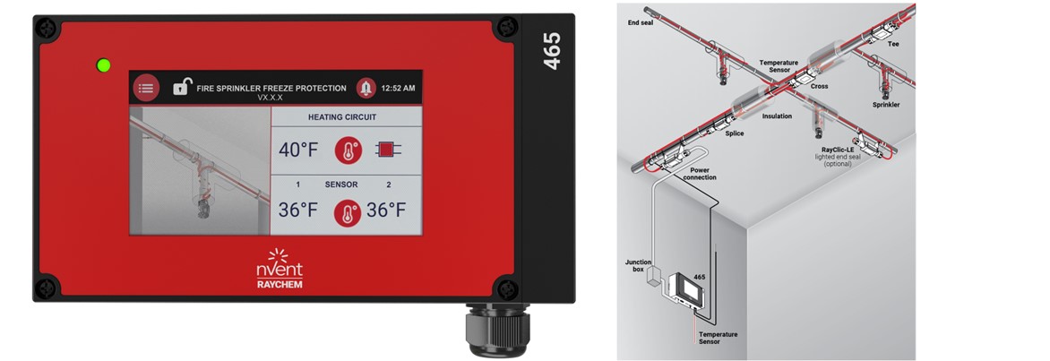 465 Controller for Fire Protection Pipe Tracing Systems
